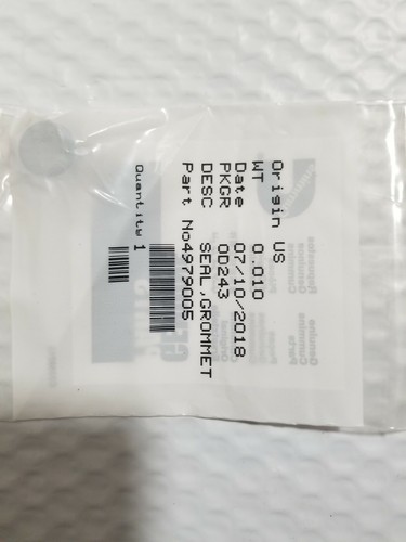 Cummins SEAL GROMMET 4979005 GENUINE PART. | eBay