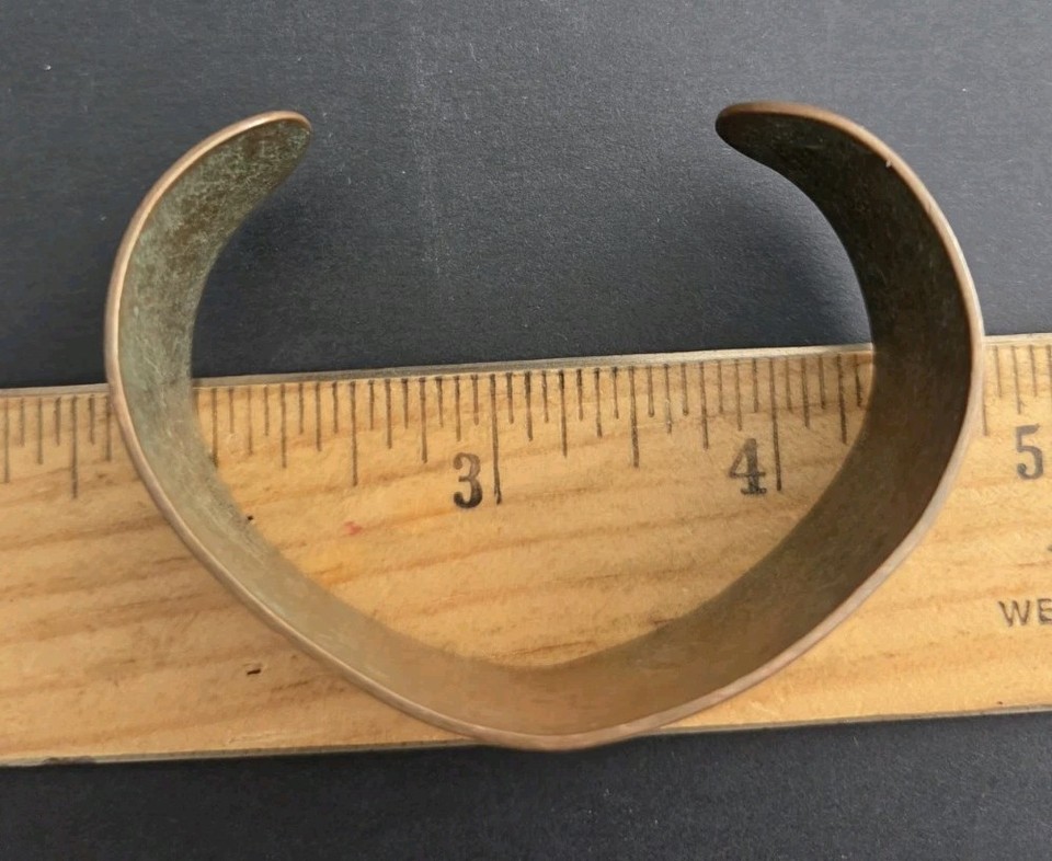 Vintage Copper Bracelet Cuff Southwestern Signed | eBay