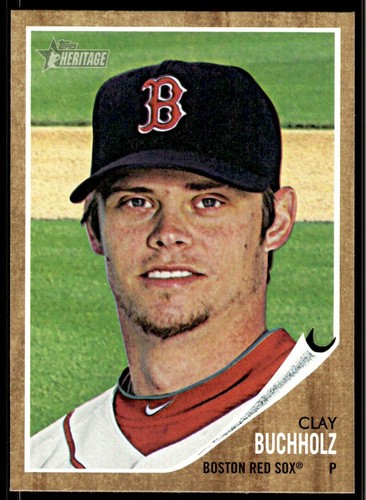 2011 Topps Heritage Clay Buchholz Boston Red Sox 301 Ebay