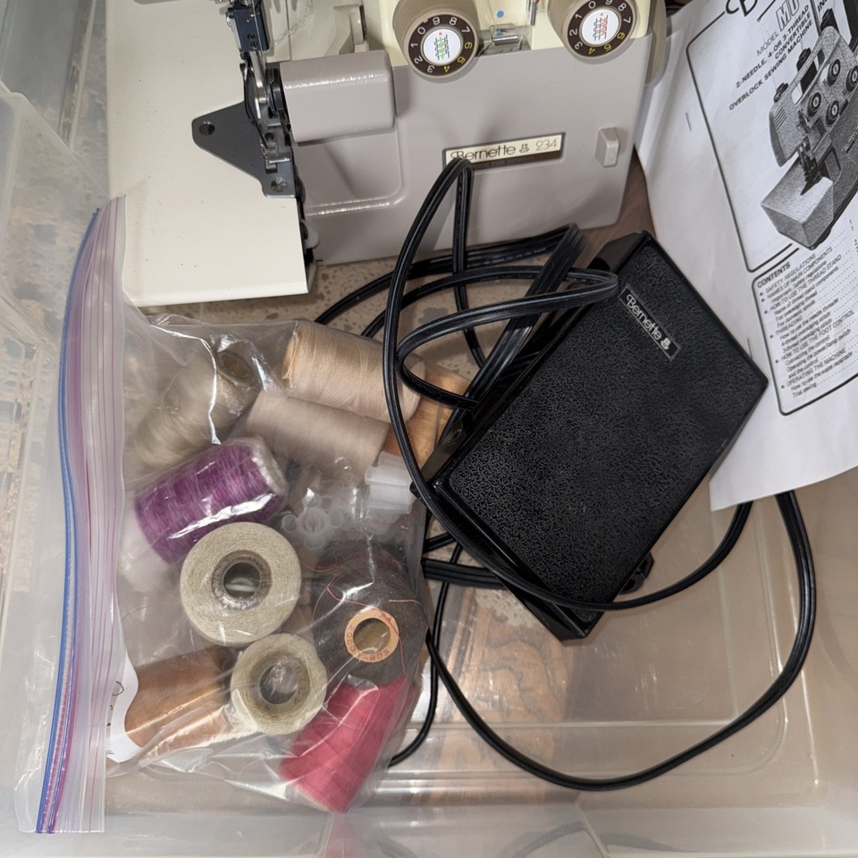 Bernina Bernette Model 234 Overlock Serger 3 or 4 Thread Sewing Machine ...