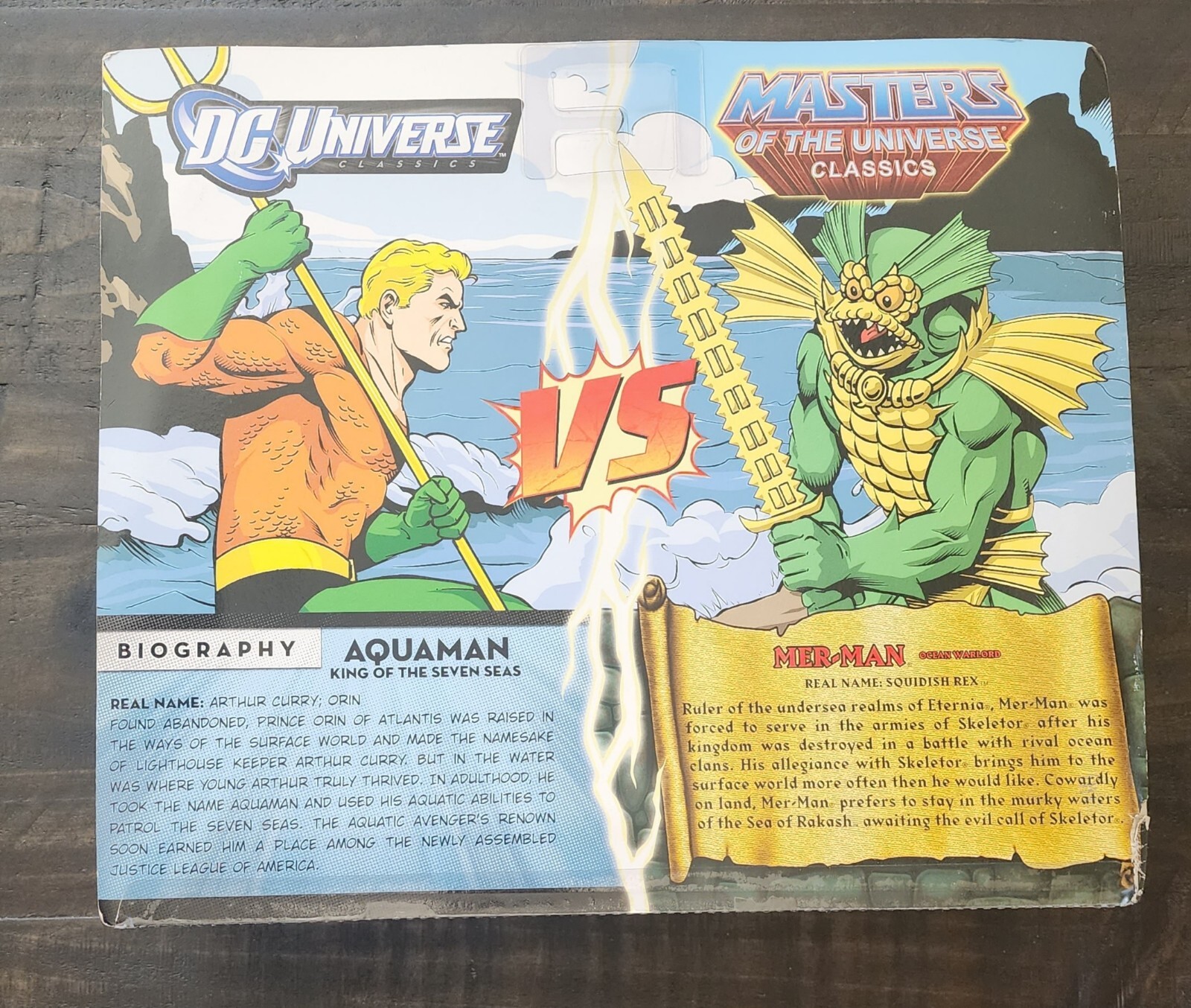 DC Universe Masters of The Universe Classics Figure 2pack Aquaman VS ...