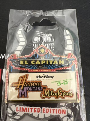 Disney Hannah Montana 3D Marquee Pin VHTF LE 300 With Card See picture ...