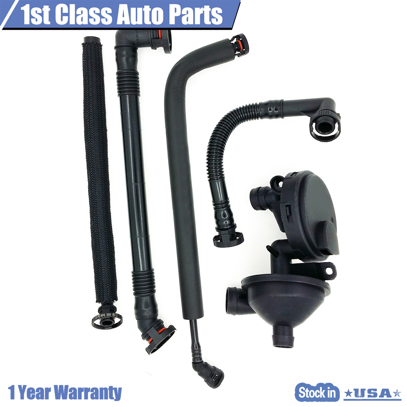 Crankcase PCV Case Valve & Hoses For BMW E46 Z4 X3 320i 325i 328i 330i ...