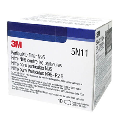 (10 Pcs) 3M Particulate Filter 5N11 for 3M 7000 7500 7502 7800S FF-400 ...
