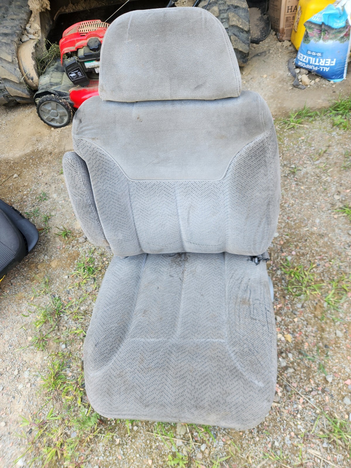 96 1996 CHEVY SILVERADO 1500 PICKUP Driver Bucket Seat GRAY CLOTH Power ...