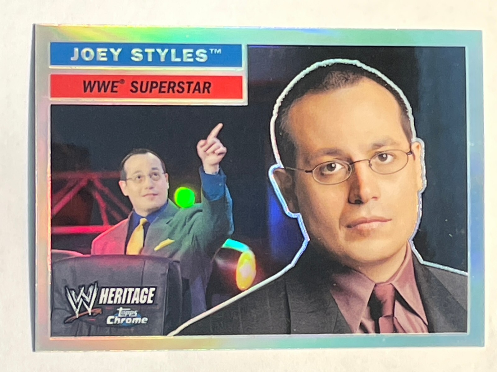 Joey Styles 2006 Topps Chrome WWE Heritage Refractor #19 SP Short Print ...