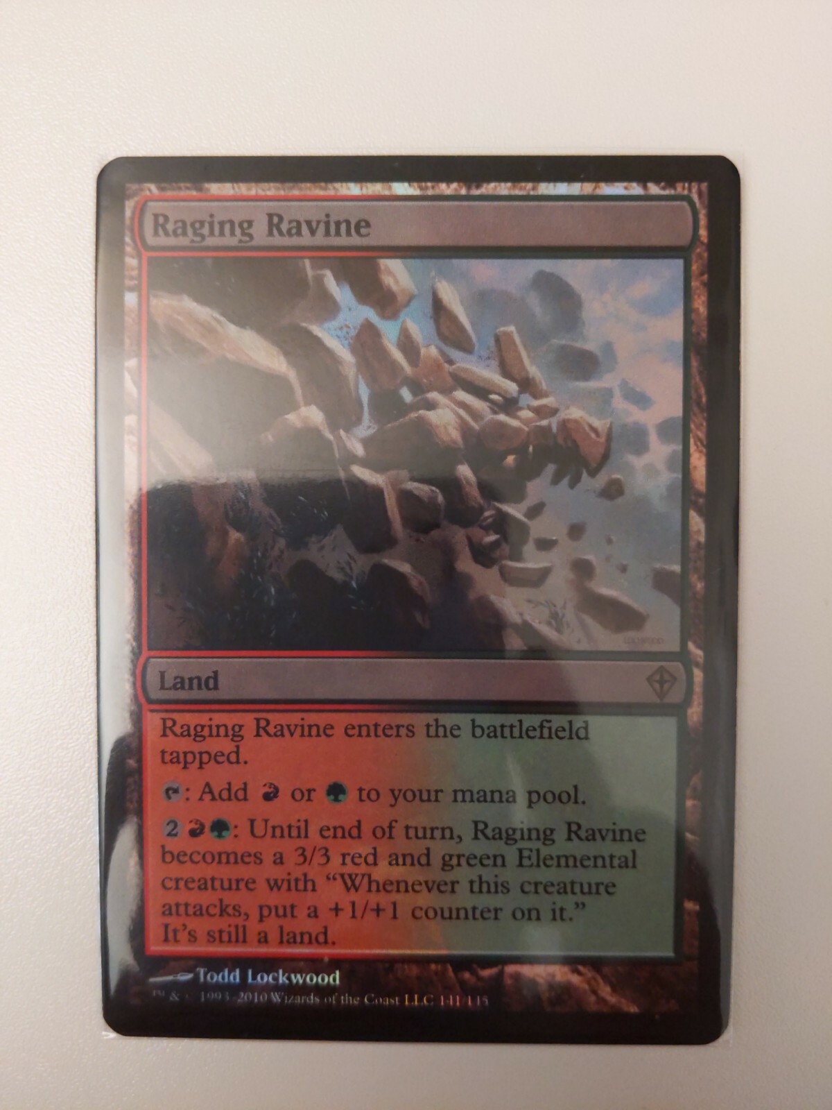 Raging Ravine Worldwake Foil mtg Magic the Gathering 1x, Never Played ...
