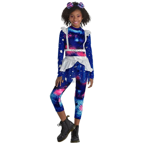 Galaxy Girl Futuristic Space Youth Girls Large 12/14 Halloween Costume ...