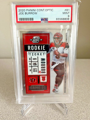 2020 Panini Contender Optic Joe Burrow RC #81 - PSA 9 | eBay