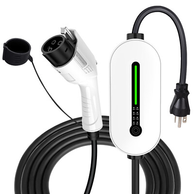 Level 1/2 EV Charger with box 16A 120V 240V NEMA 6-20 25ft EVSE ...