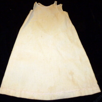 Antique 13" Embroidered Wool DOLL SLIP Undergarment Underwear *FROM ...