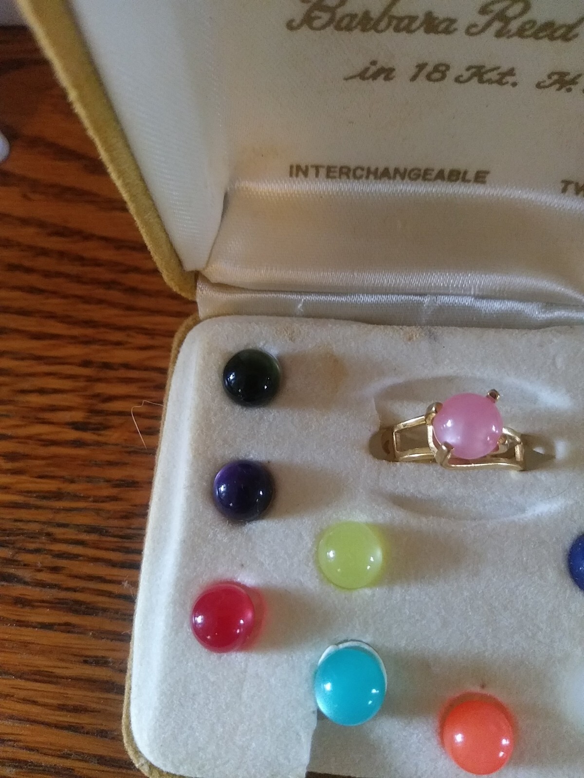 BARBARA REED CREATIONS IN 18KT. H.G.B. INTERCHANGEABLE RING SET | eBay