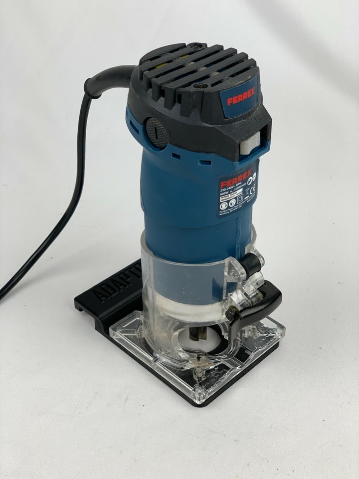 Aldi Ferrex Trimmer router Adaptor to Evolution Plunge Saw Track Rail ...