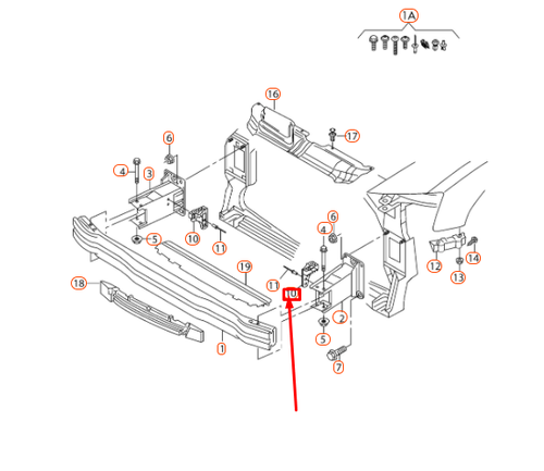 AUDI A4 B8 Front Bumper Carrier Support 8K0807333B | eBay