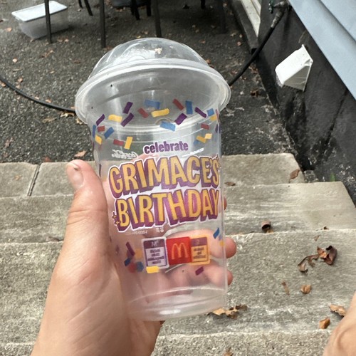 Grimace Birthday Shake Cup June 2023 PROMO Great Condition | eBay