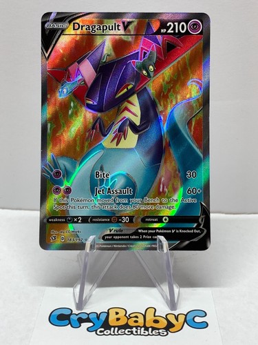 Pokemon Dragapult V 183/192 Rebel Clash Sword & Shield FULL ART | eBay