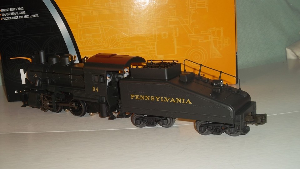 K-Line PRR 0-4-0 A5 #94 Steam Switcher w Slope Back Tender K-3180-0094W ...