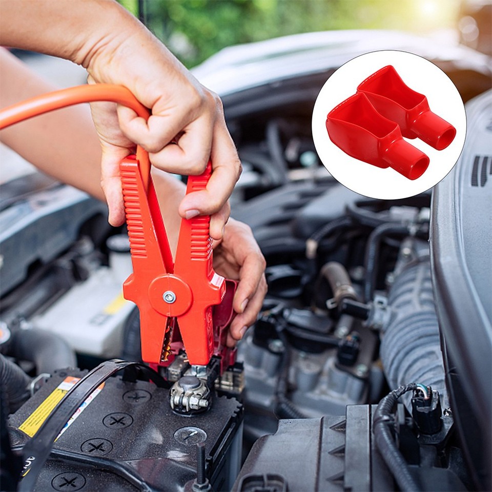 4pcs Battery Terminal Insulation Covers Cable Covers Universal Battery ...