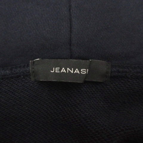 JEANASIS Navy Lace Logo Hoodie Pullover Long Sleeve Sweatshirt | eBay