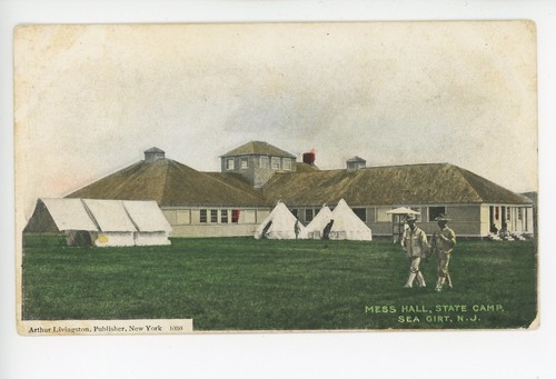 Mess Hall SEA GIRT NJ State Camp Army Military Tents UDB 1908 | eBay