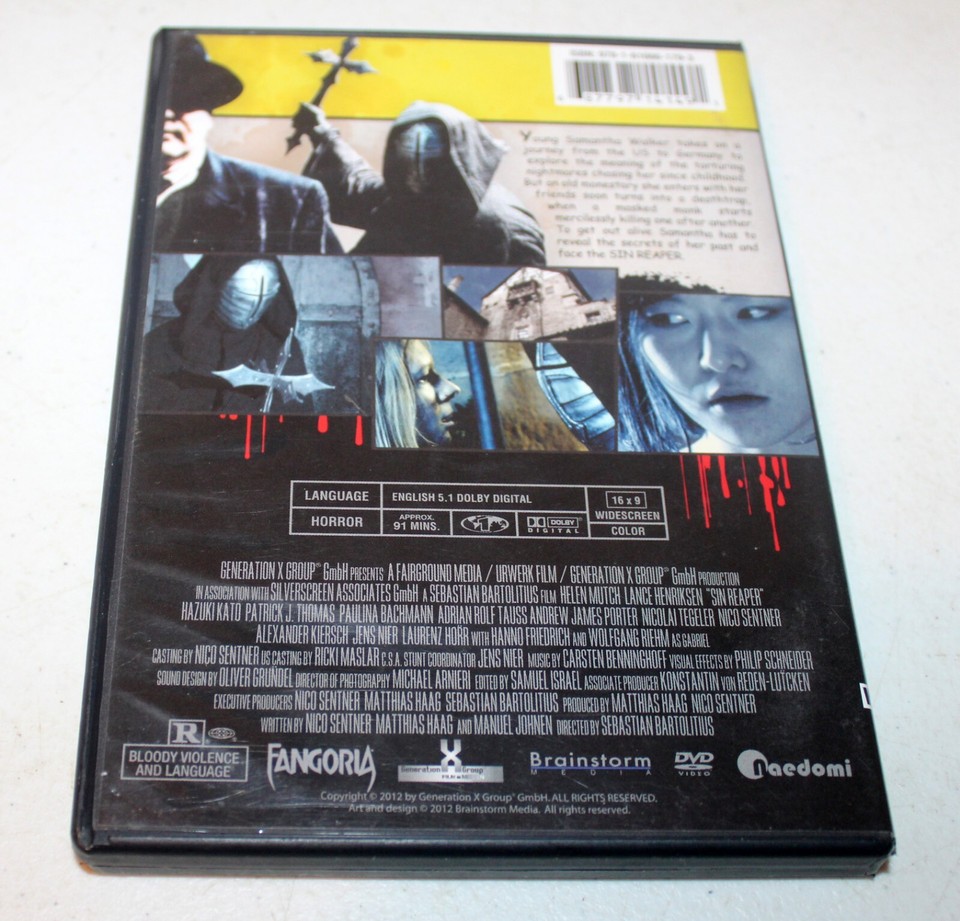 Fangoria Presents-Sin Reaper (DVD) Helen Mutch, Lance Henriksen, Hazuki ...