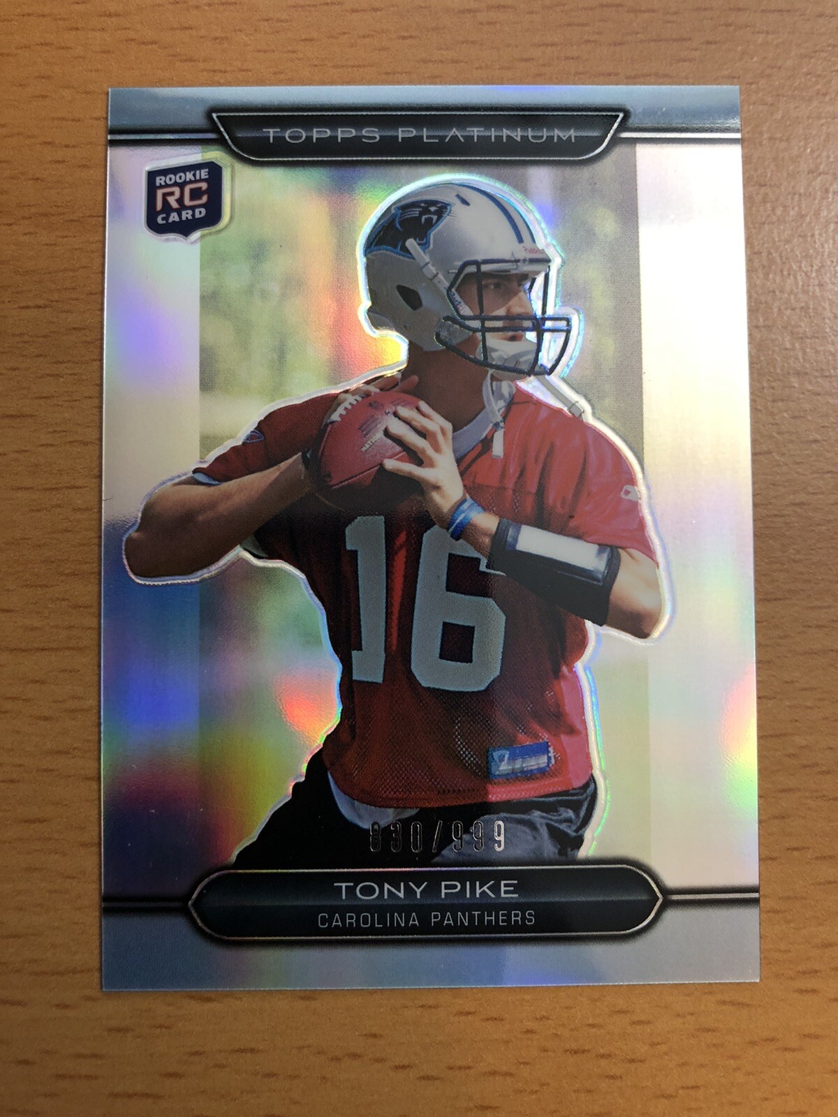 2010 Topps Platinum Rookie Refractors #11 Tony Pike 830/999, Carolina ...