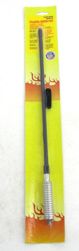 Firestik 16" MURS Mobile Antenna with Spring , 1/4 Wave, Omni ...