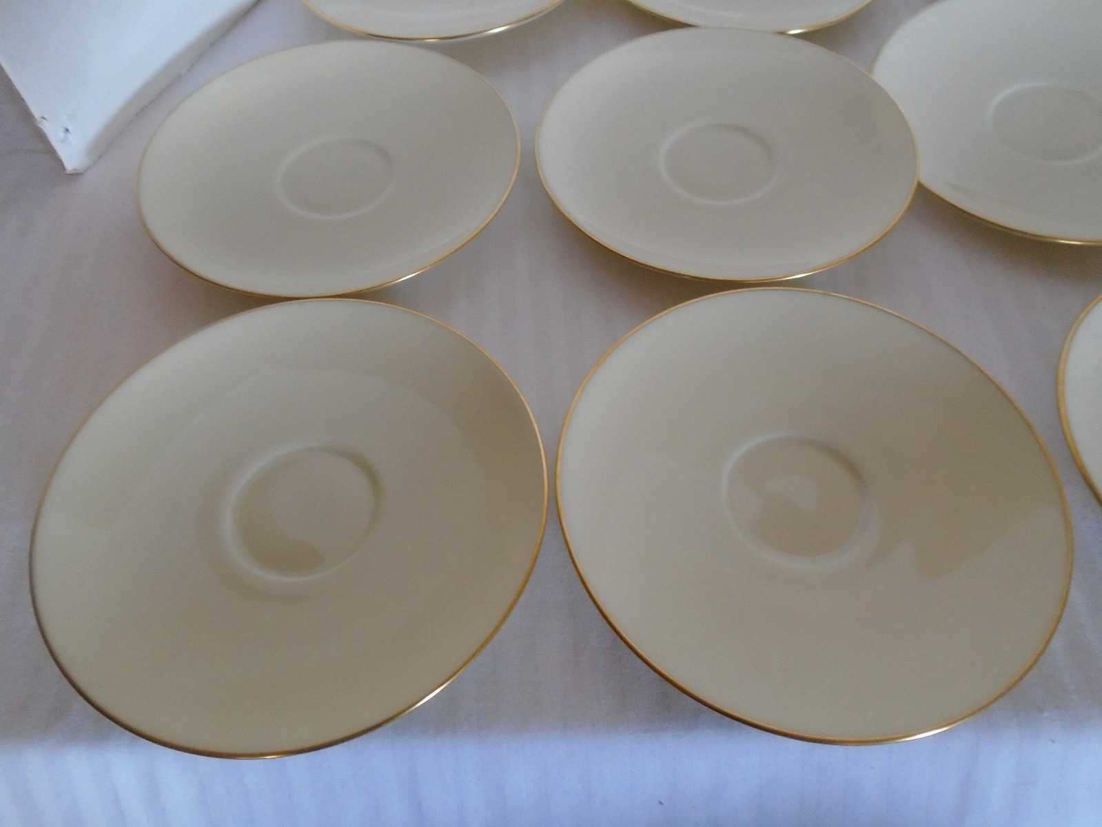 12 Lenox 24K Gold Rimmed Saucers | eBay