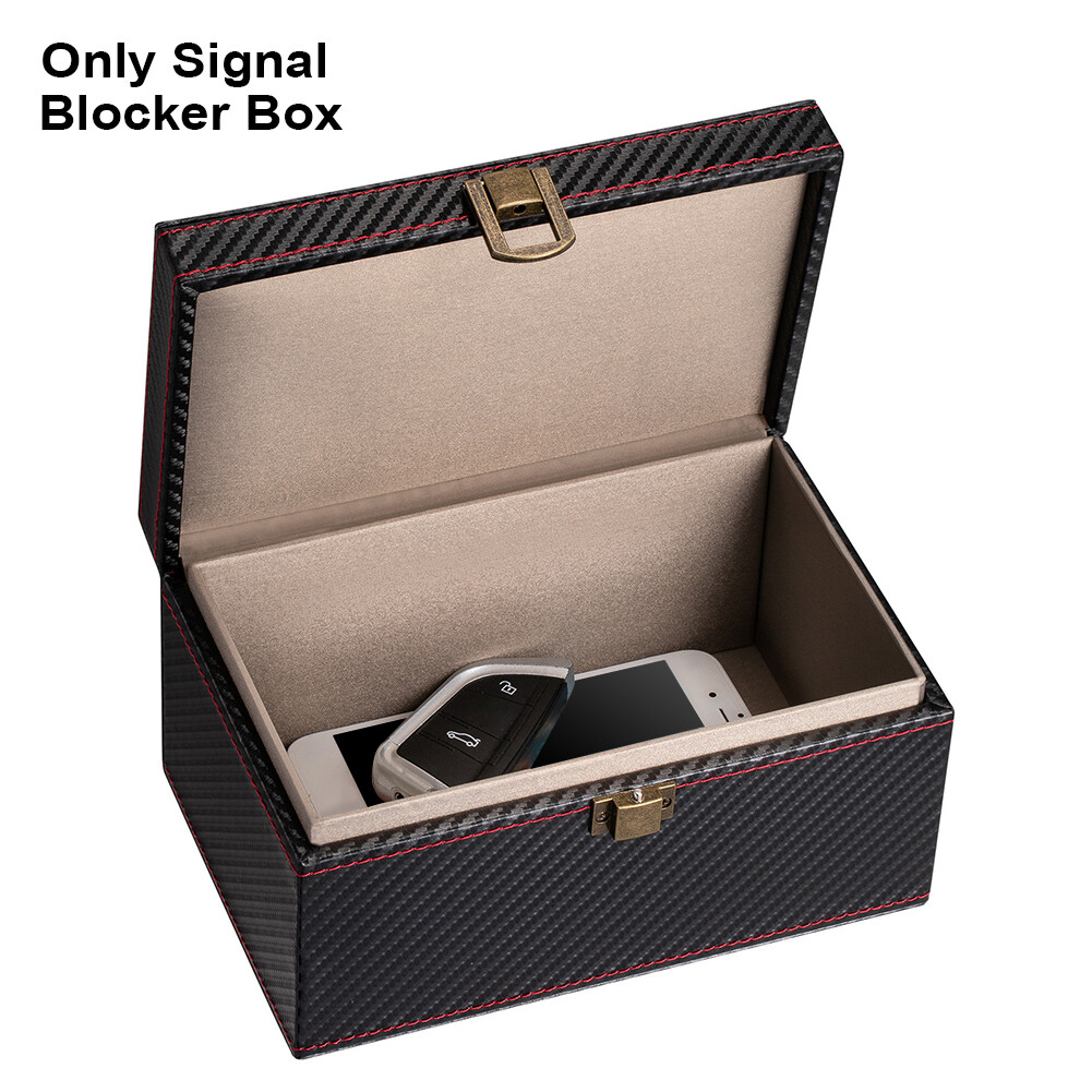 Multifunction PU Leather Cell Phone Car Key Anti TheftBlocker Box New ...