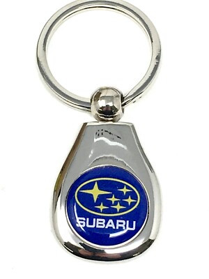 Subaru Logo KeyTag Keyring Key Chain Outback Foreseter Legacy Wrx Sti ...