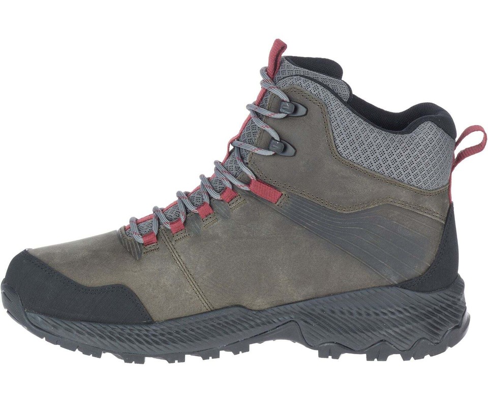 Merrell Men's Forestbound Mid Waterproof Boots J034767 Merrell Grey NEW | eBay