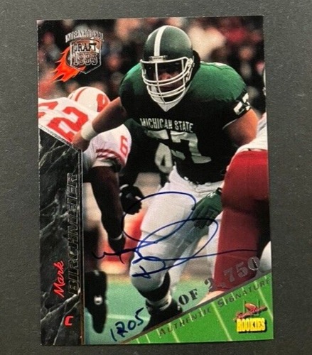 1995 Signature Rookies - Mark Birchmeier #9 Michigan State - ROOKIE ...