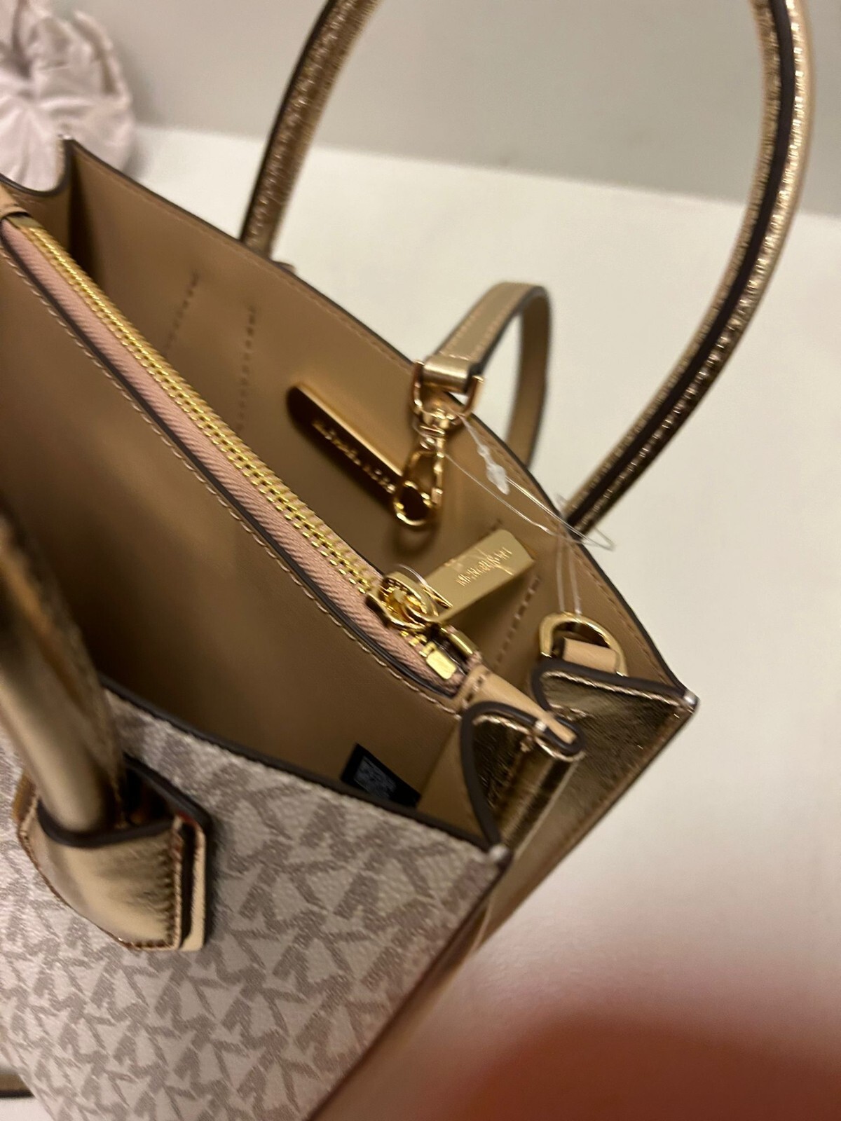 Michael Kors Mercer MD Signature Logo Messenger Satchel Shoulder Bag ...