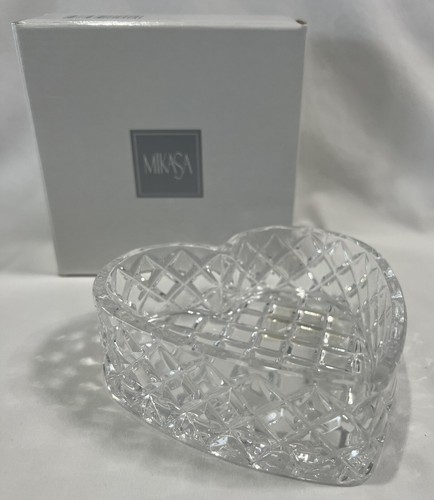 Mikasa Lovely Hearts Crystal 5” Dish Candy Trinket Decorative - New Chl02/945 | eBay