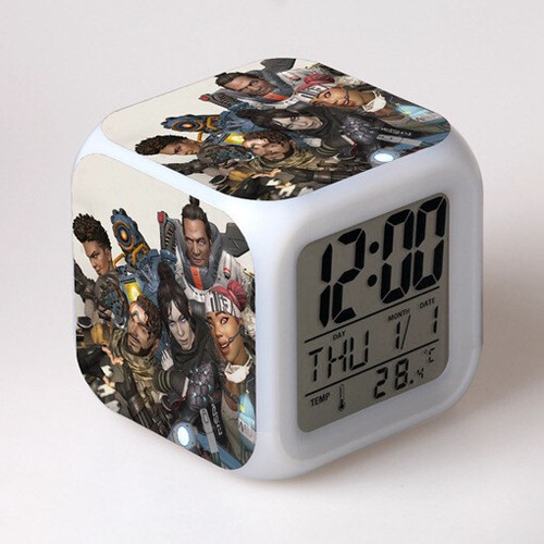 Apex Legends 7-Color Changing Nightlight Student Anime Alarm Clock In ...