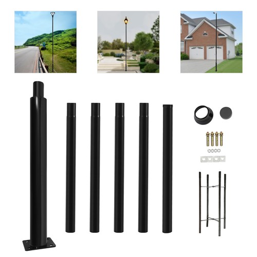 Iron Street Light Pole, Street Lamp Post, Outdoor Split Street Light ...
