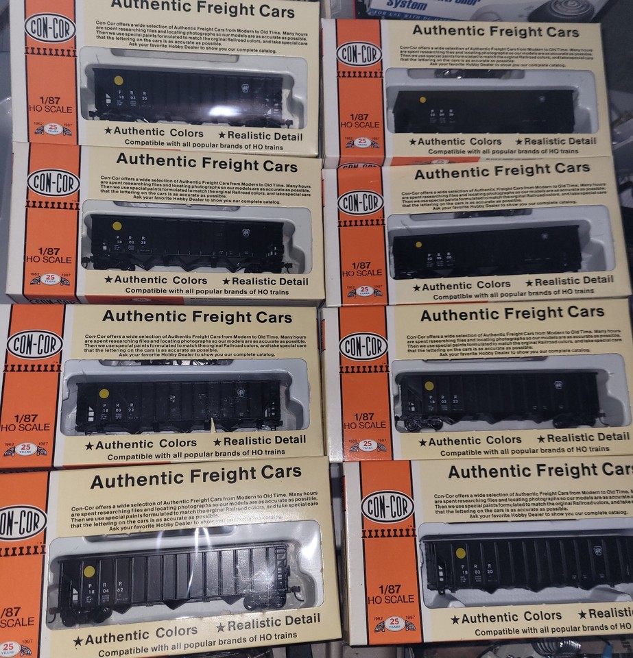 HO Scale Con-Cor Pennsylvania Railroad 100 Ton Hopper Kits 14 Pack | eBay