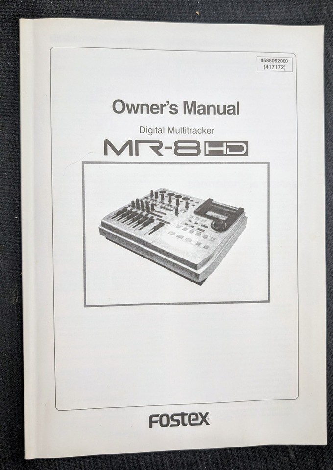 Fostex MR-8HD Digital Multitrack Recorder 8-Track w/ Power Cord | eBay