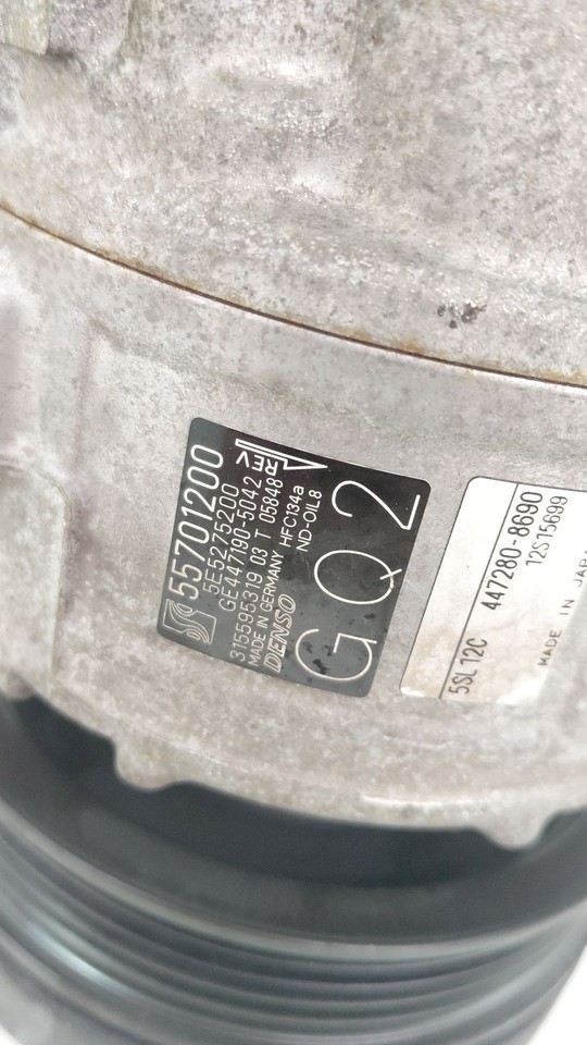 55701200 AIR CONDITIONING COMPRESSOR / 138743 FOR OPEL CORSA E X15 1.4 ...