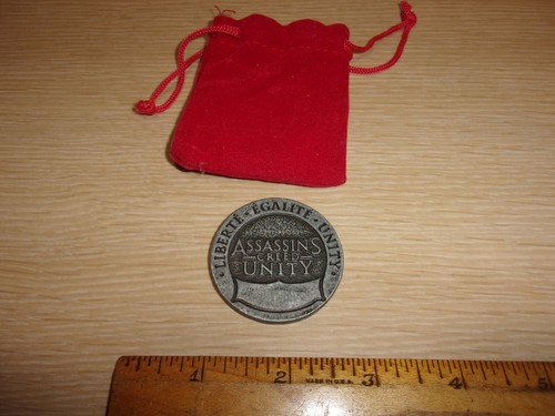 ASSINS CREED UNITY COIN AND RED VELVET POUCH | eBay