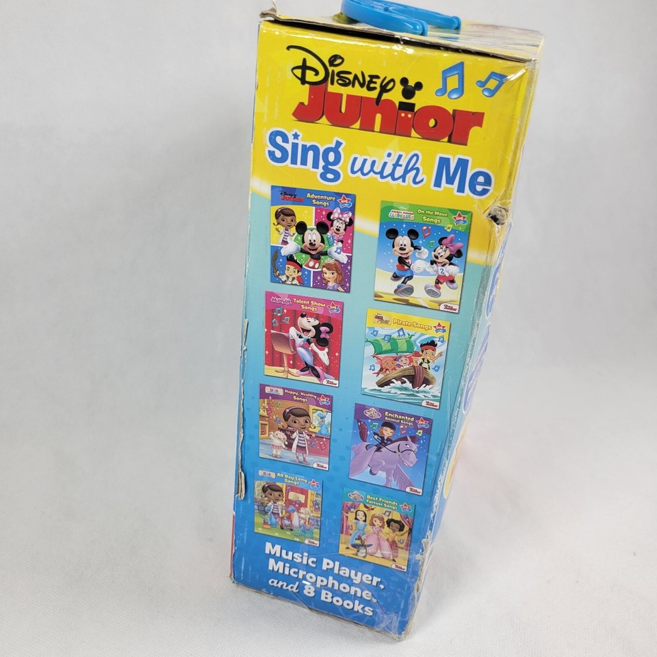 Disney Junior Sing With Me Sing Along Music Player & 8 Book Library New ...