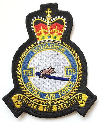 RAF 115 Squadron Official Crest Royal Air Force Military Embroidered ...