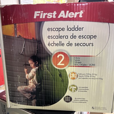 First Alert EL522 Two-Story 14ft Fire Escape Ladder 971475505447 | eBay