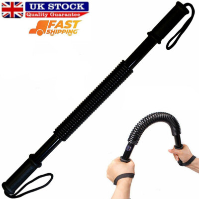 30 40 50 60KG Arm Power Twister Stretch Spring Bendy Bend Bar Gym ...