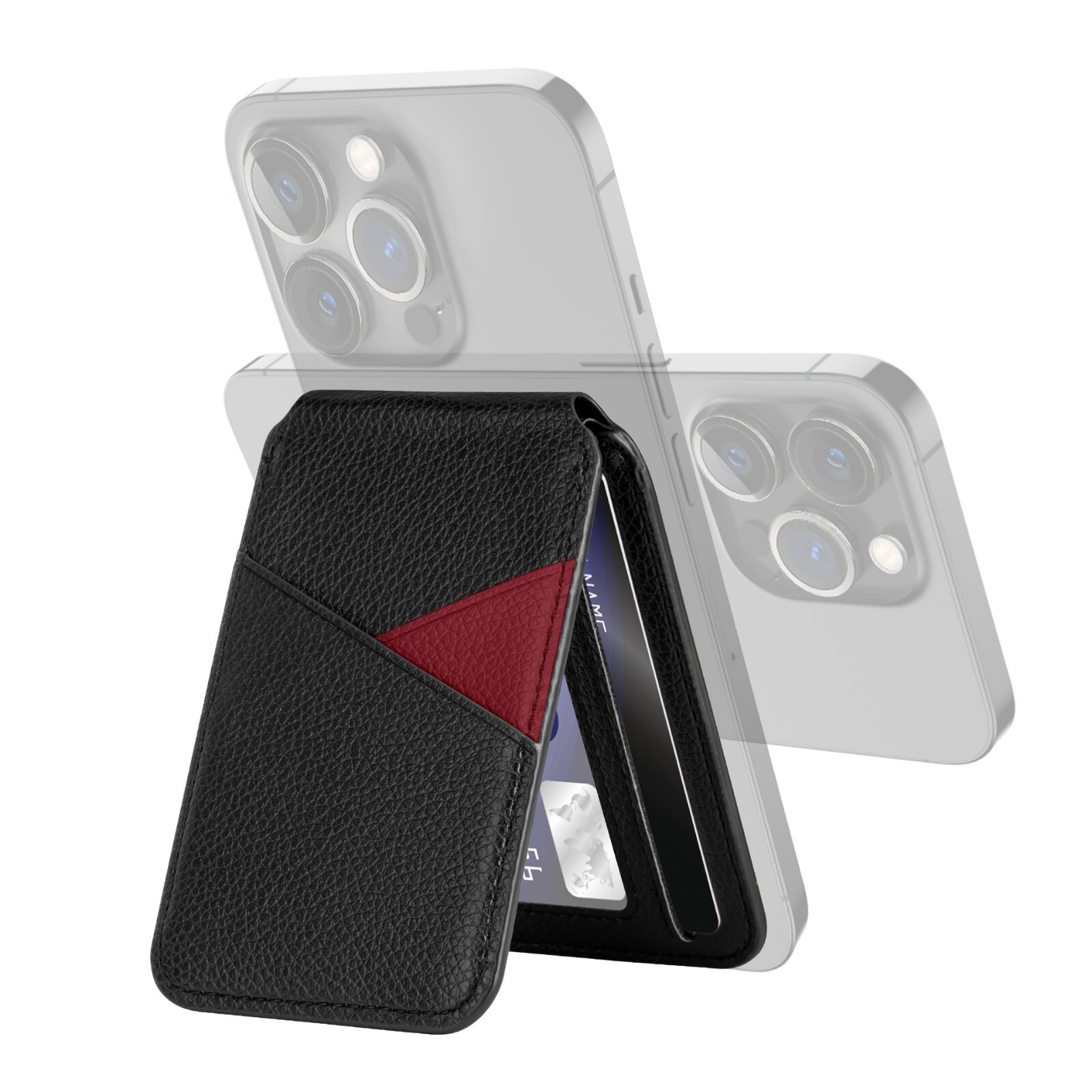 Magnetic Wallet Magsafe Wallet with Stand iPhone 16/15/14 Card Holder ...