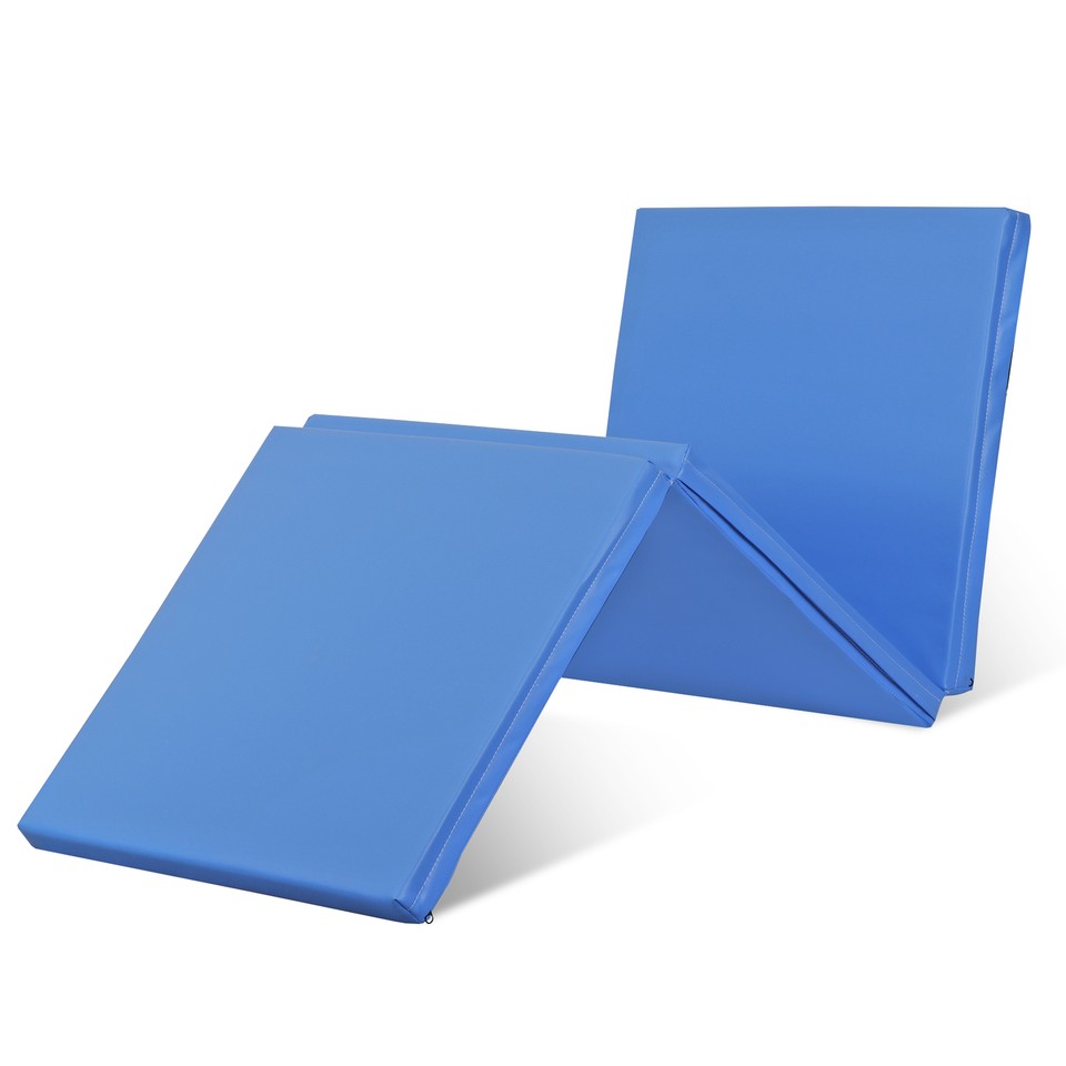 Thick Soft Tri-Fold Panel Pilates Fitness Exercise Mat Gymnastics ...