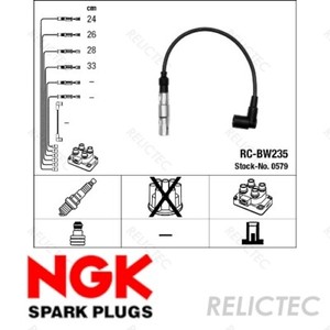 Ignition Leads Kit Cable BMW:E36,E46,3,Z3 1709206 1715356 12121709206 ...