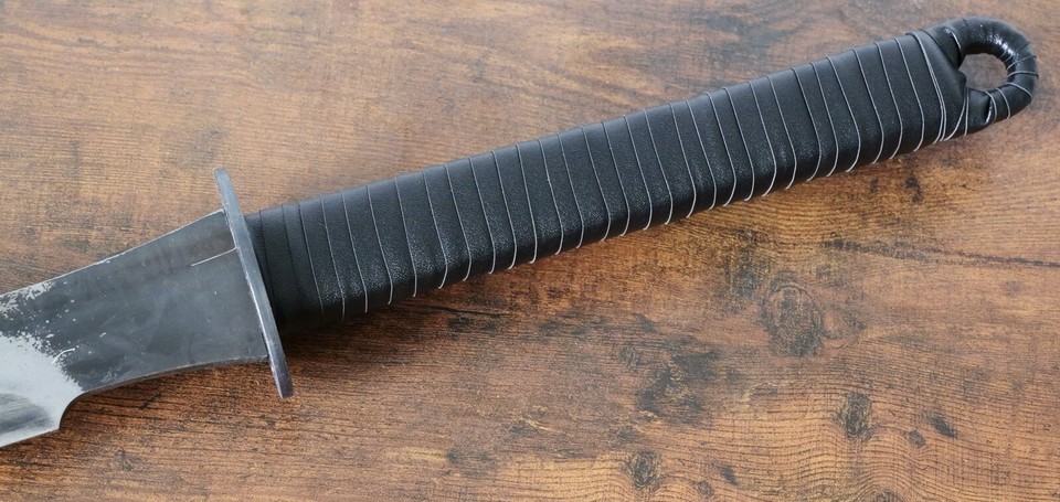 Full Tang Katana High Carbon Steel 10mm Thick Wrapped Kunai Handle Hilt ...
