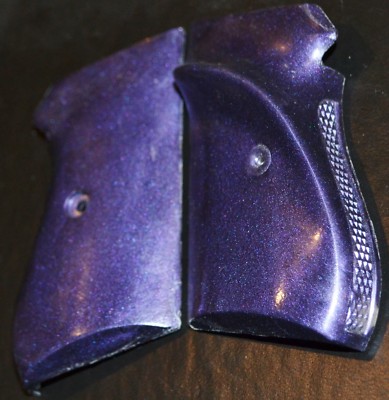 Bernardelli Model 60, 80 pistol grips shimmer violet plastic with screw ...