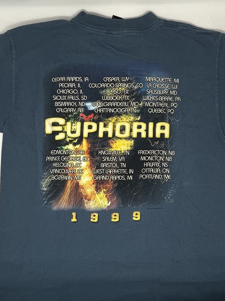 Vintage 1998 Def Leppard Euphoria Tour Giant Tag T Shirt (M) | eBay UK